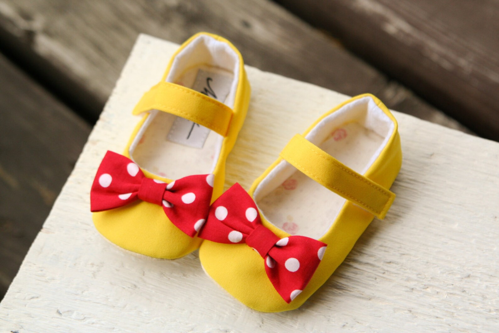 Minnie Mouse Baby Shoes Minnie Mouse Baby Headband Yellow | Etsy