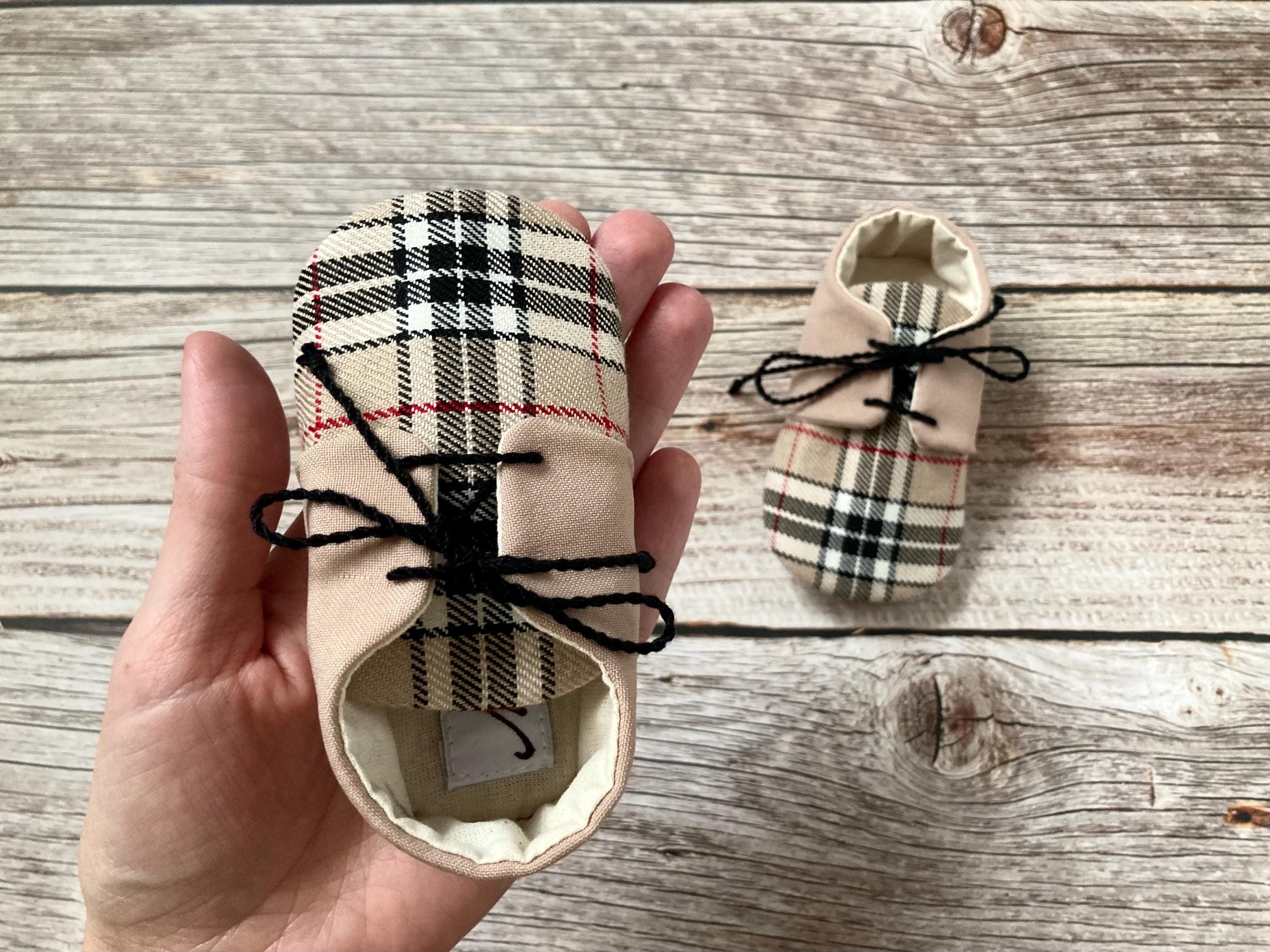Beige Plaid Tartan Baby Shoes Baby Boy Shoes and Bow Tie Set Baby Shower Gift 1st Birthday Outfit Wedding Party Shoes Little Man Shoes Etsy UK