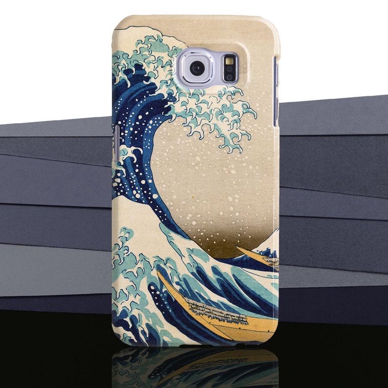 The Great Wave off Kanagawa Phone Case Hokusai Artwork | Etsy UK