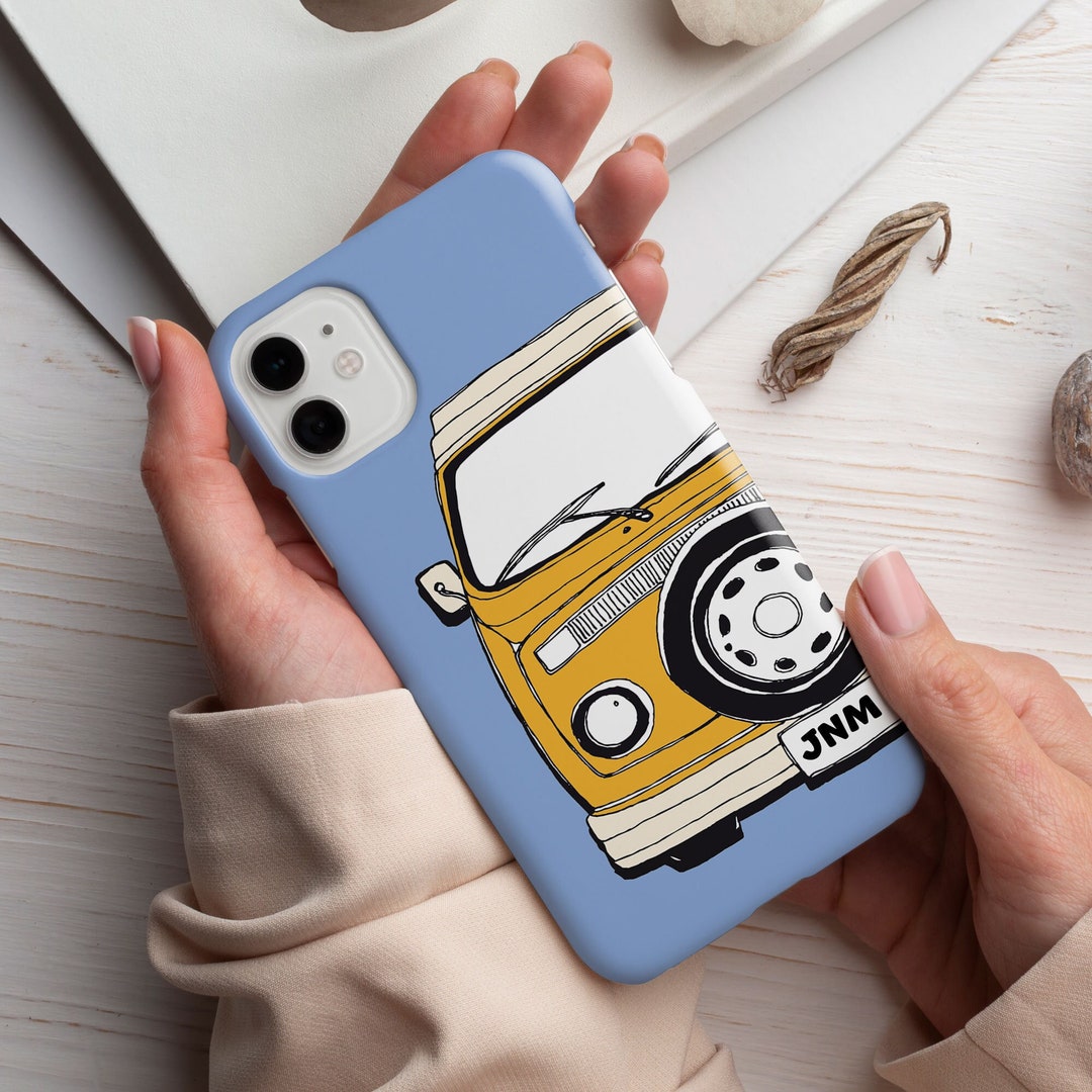 Personalised Camper Van Phone Case- Various Colours - iPhone & Samsung ...