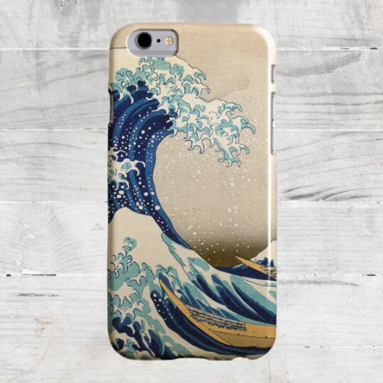 The Great Wave off Kanagawa Phone Case Hokusai Artwork | Etsy UK