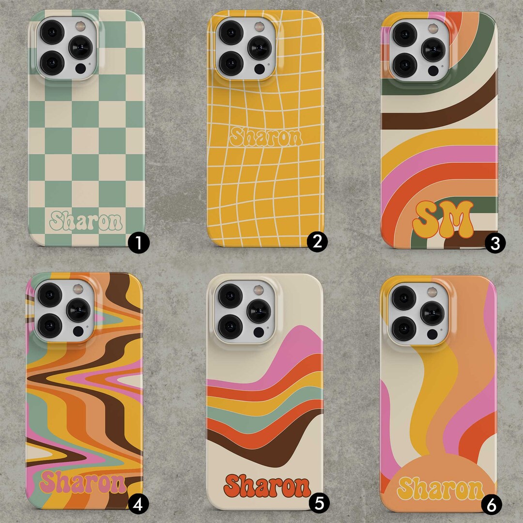 Personalized Groovy '70s Retro Cool Phone Case - Trendy Hippie Gift for ...