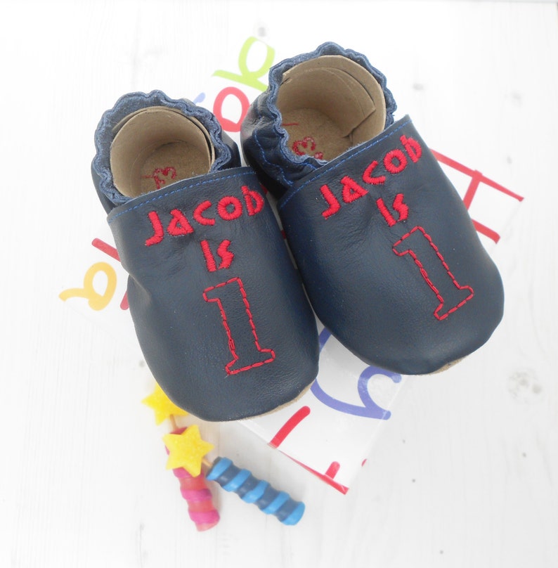 Personalised First Birthday Baby Shoes - Etsy