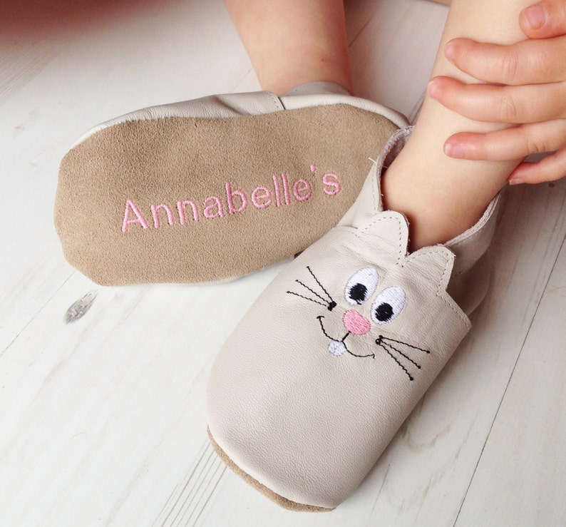 Personalised First Easter Bunny Baby Shoes | Etsy
