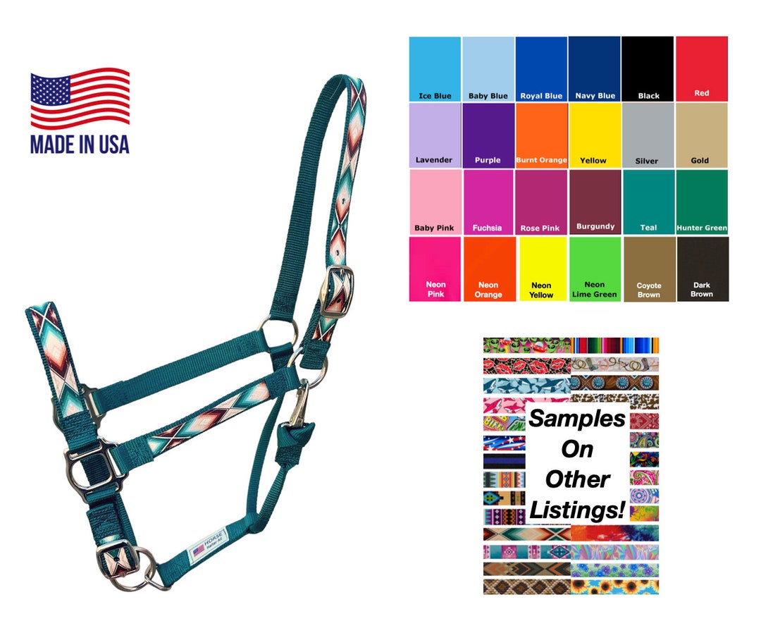 Custom Horse Halter Handmade USA by Halter All, Southwestern Western ...