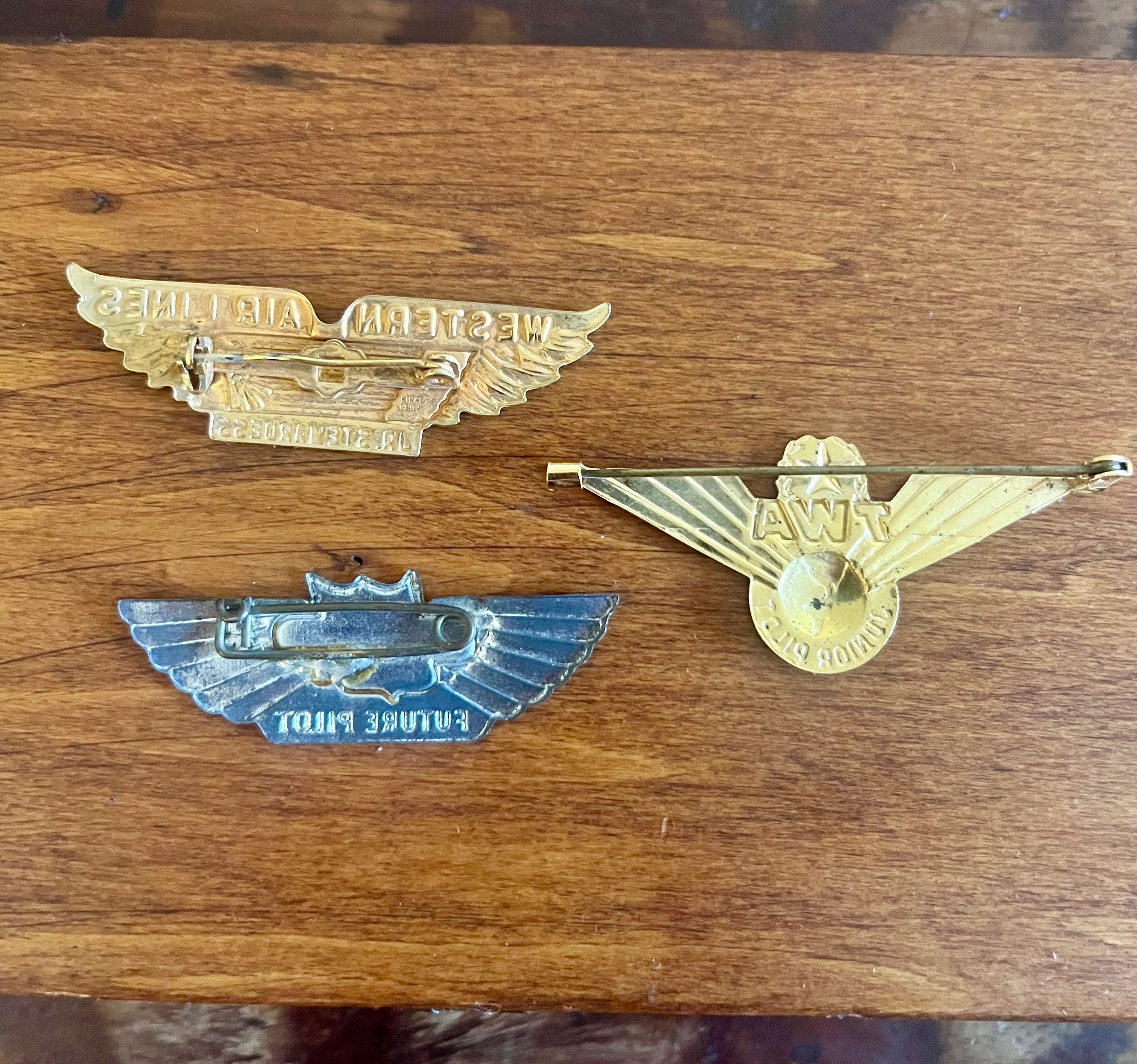 3 Junior Pilot Vintage Airline Wings - Etsy