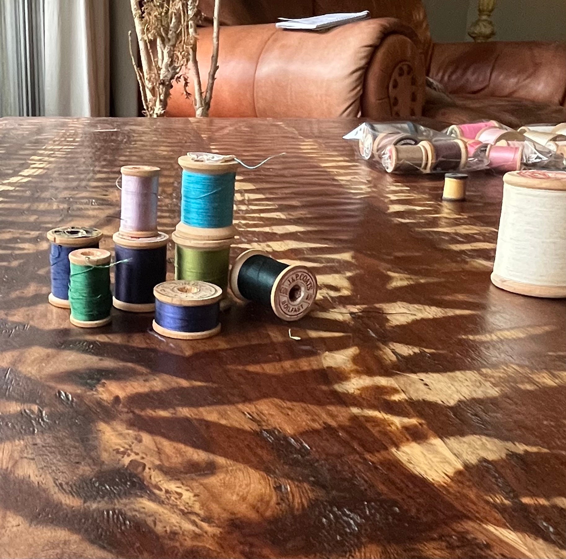 Antique and Vintage Wooden Small and Very Small Spools With Original ...