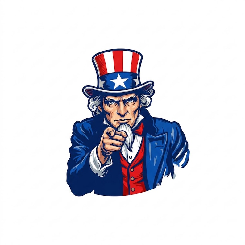 Uncle Sam PNG Clip Art, Patriotic T-shirt Design (digital Download) - Etsy