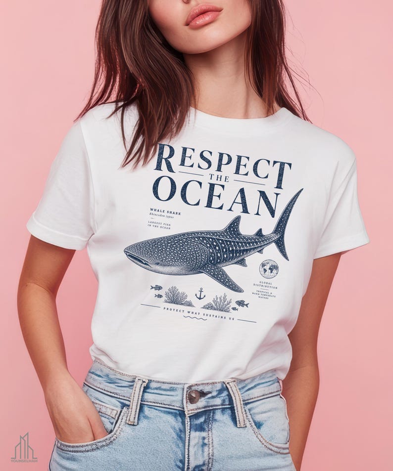Respect the Ocean Whale Shark PNG | Marine Life Conservation ...