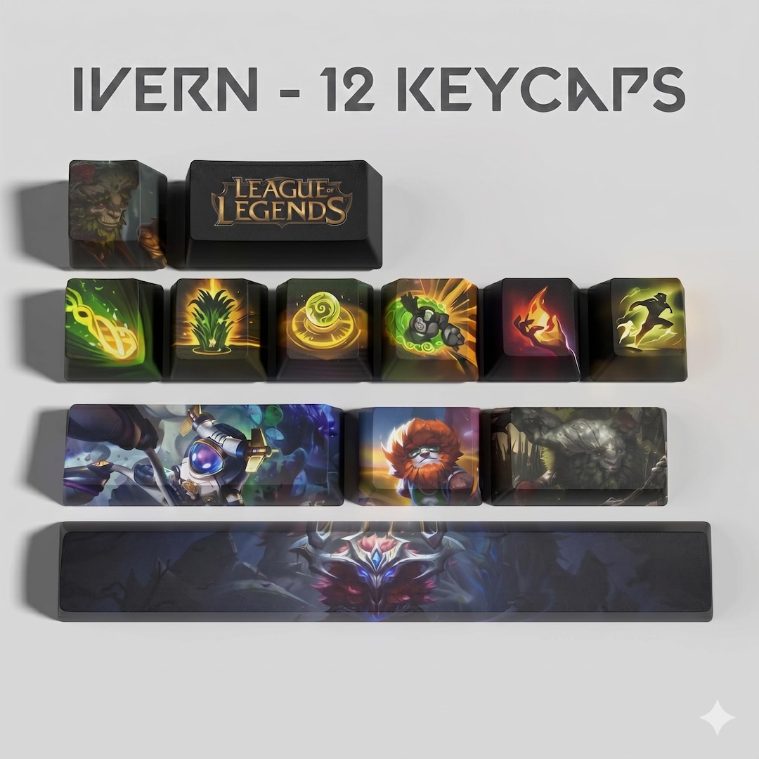 Keycaps IVERN League of Legends Keyboard Keyboard - Etsy