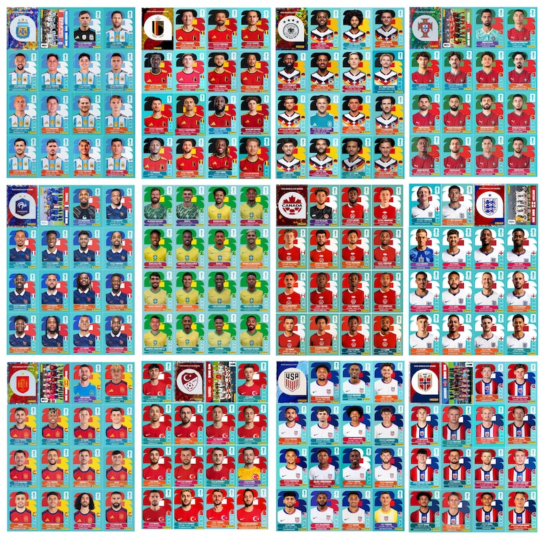 Figurinhas da Copa do Mundo de 2026 para Imprimir | Álbum em PDF com ...