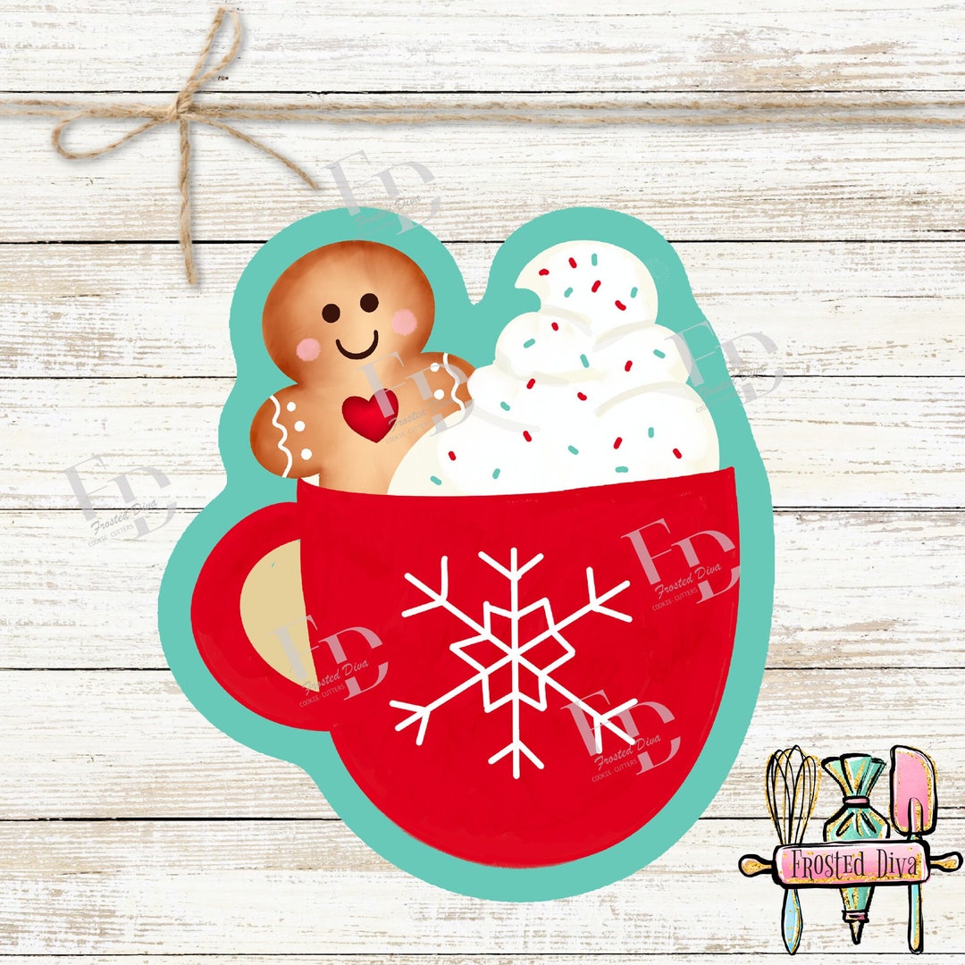 Cup of Cocoa, Hot Chocolate Cookie Cutter, Perfect Holiday Treats - Etsy