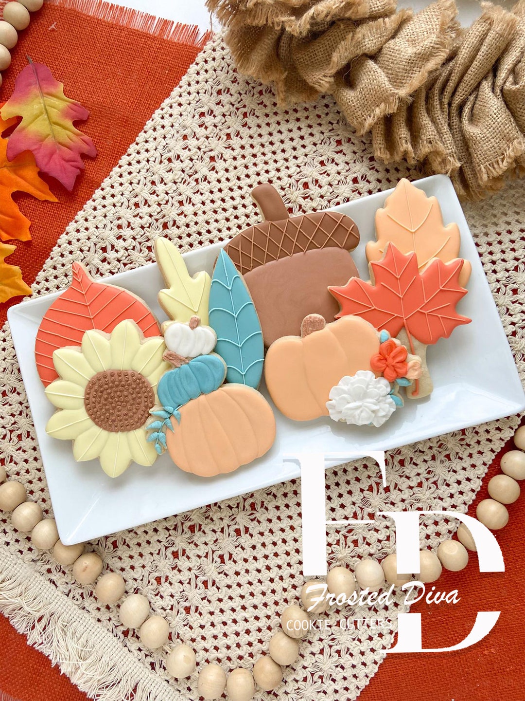 Fall Themed Cookie Cutters, Fall Cookie Platter, Fall Cookie Cutter Set ...
