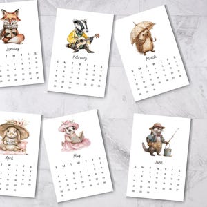 2026 Woodland Animal Calendar: Cottagecore Desk Decor - Etsy