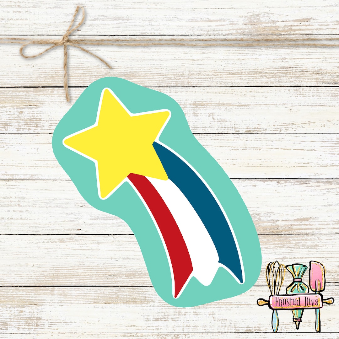 Shooting Star Cookie Cutter - Etsy