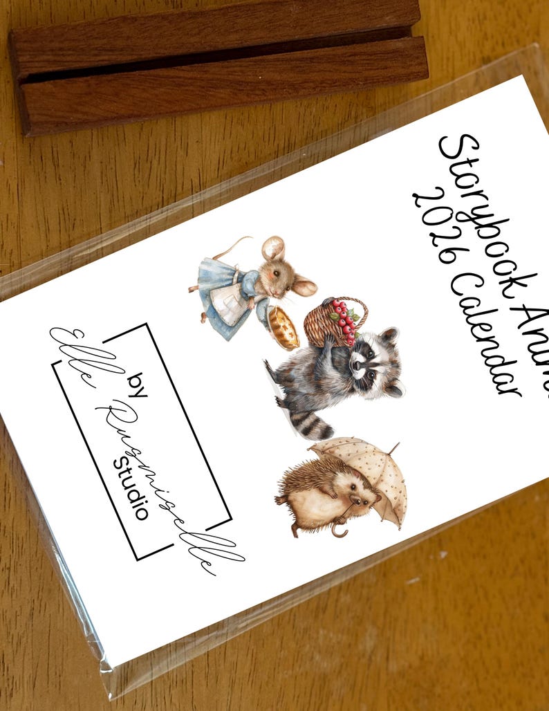 2026 Woodland Animal Calendar: Cottagecore Desk Decor - Etsy