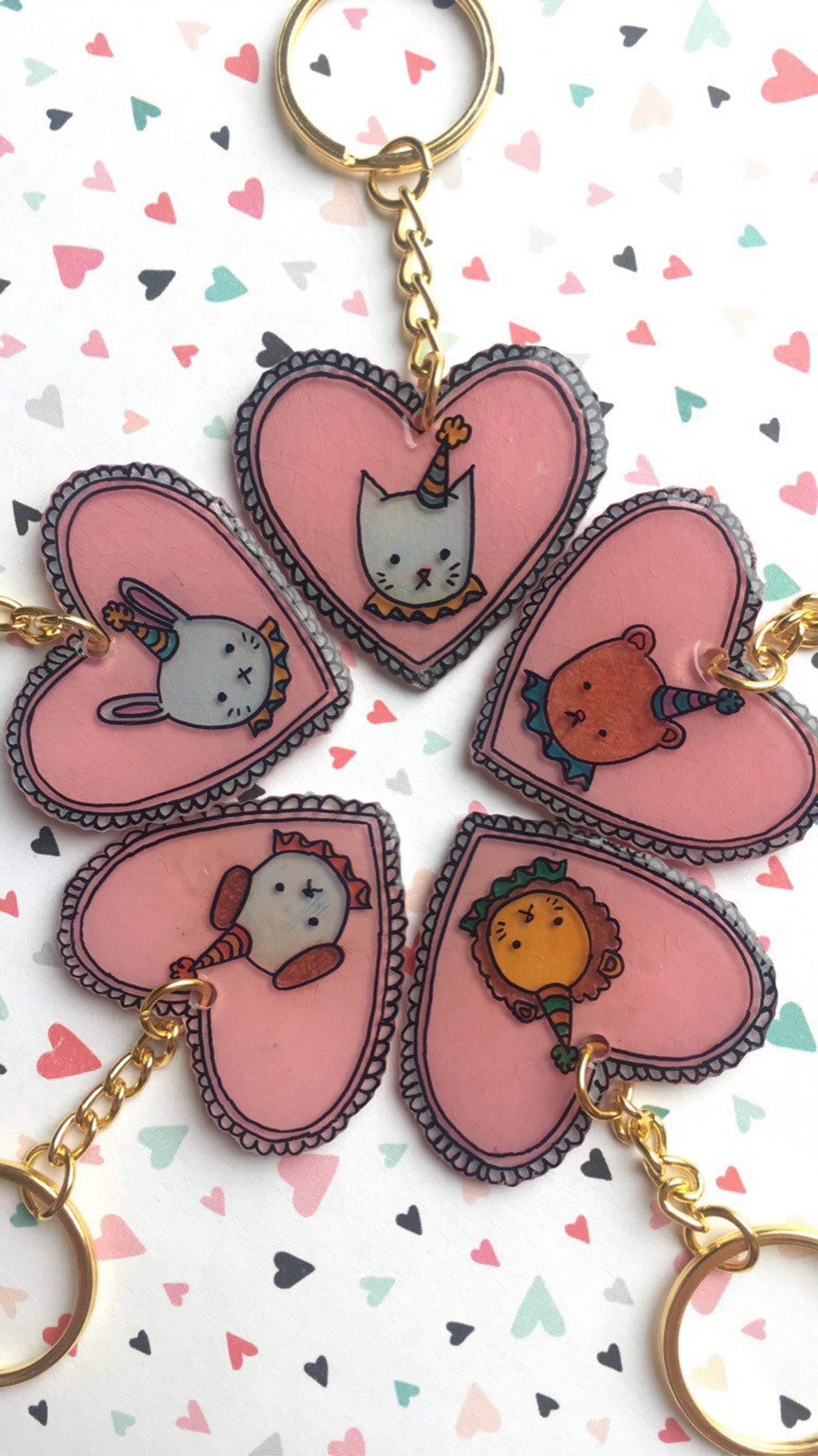 Sad Party Animal Keychain - Etsy