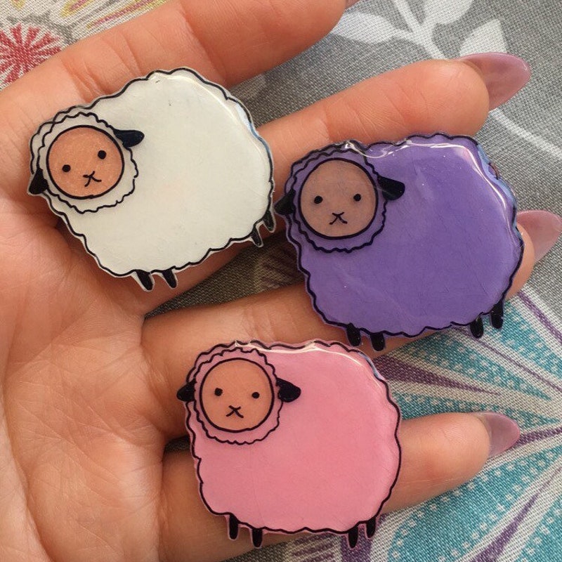 Sheep Pin - Etsy