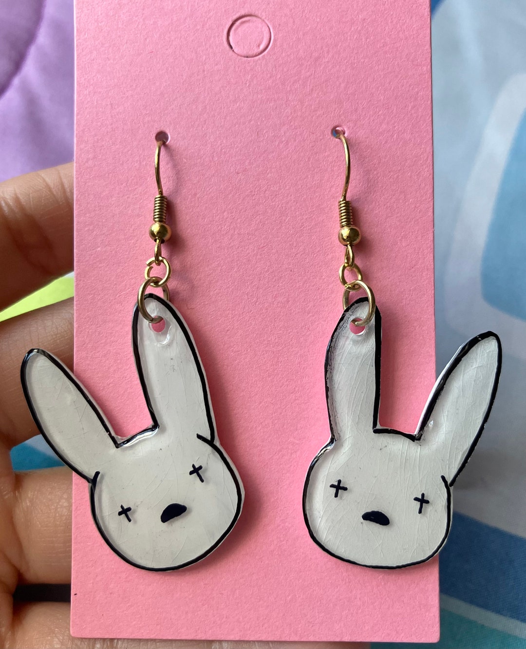 Bad Bunny Earrings - Etsy