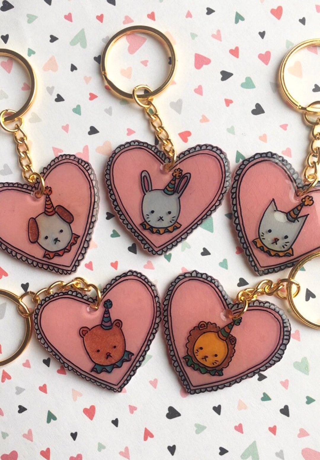 Sad Party Animal Keychain - Etsy