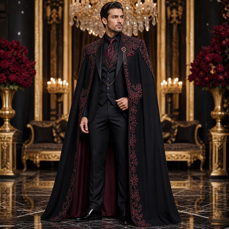 Mens Formal Cape Suit - Etsy