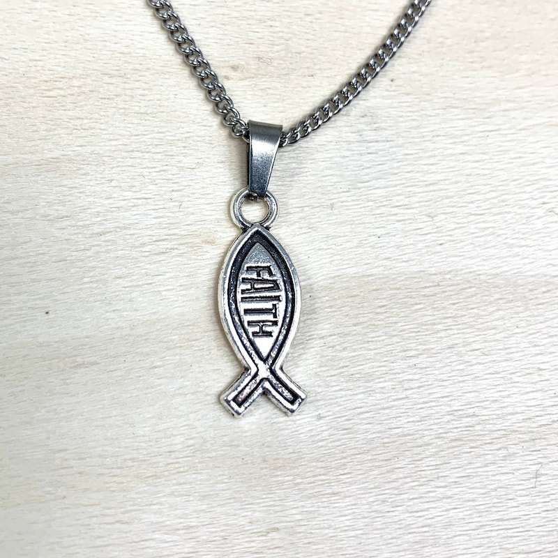 Ichthus Necklace - Etsy