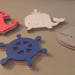 Nautical Cutouts, Anchor, Ship Wheel, Whale, Sail Boat Die Cuts ...