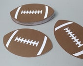 Football Cutouts 12 Football Die Cuts Football Party Tags - Etsy