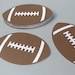 Football Cutouts - 12 Football Die Cuts - Football Party Tags - Sports ...