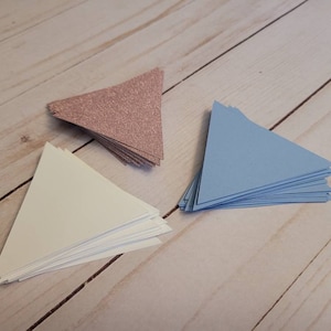 Triangle Cardstock Die Cuts - Triangle Cutouts - DIY Triangle Banner - Etsy