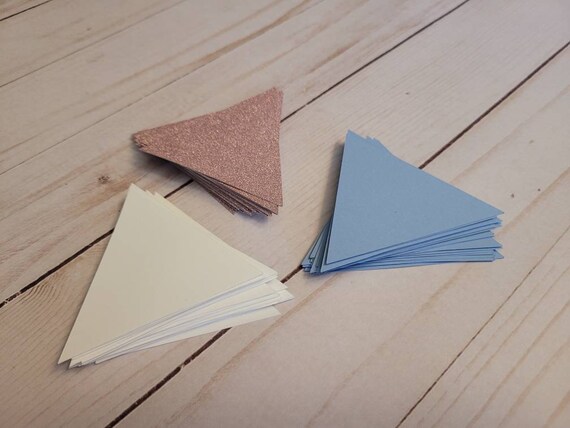 Triangle Cardstock Die Cuts Triangle Cutouts DIY Triangle | Etsy