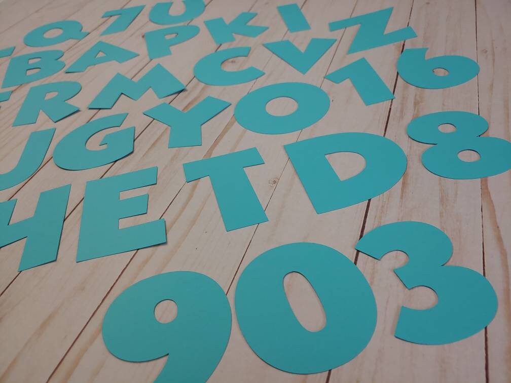 Custom Cutout Letters Letters in Fun Block Font DIY Letter | Etsy