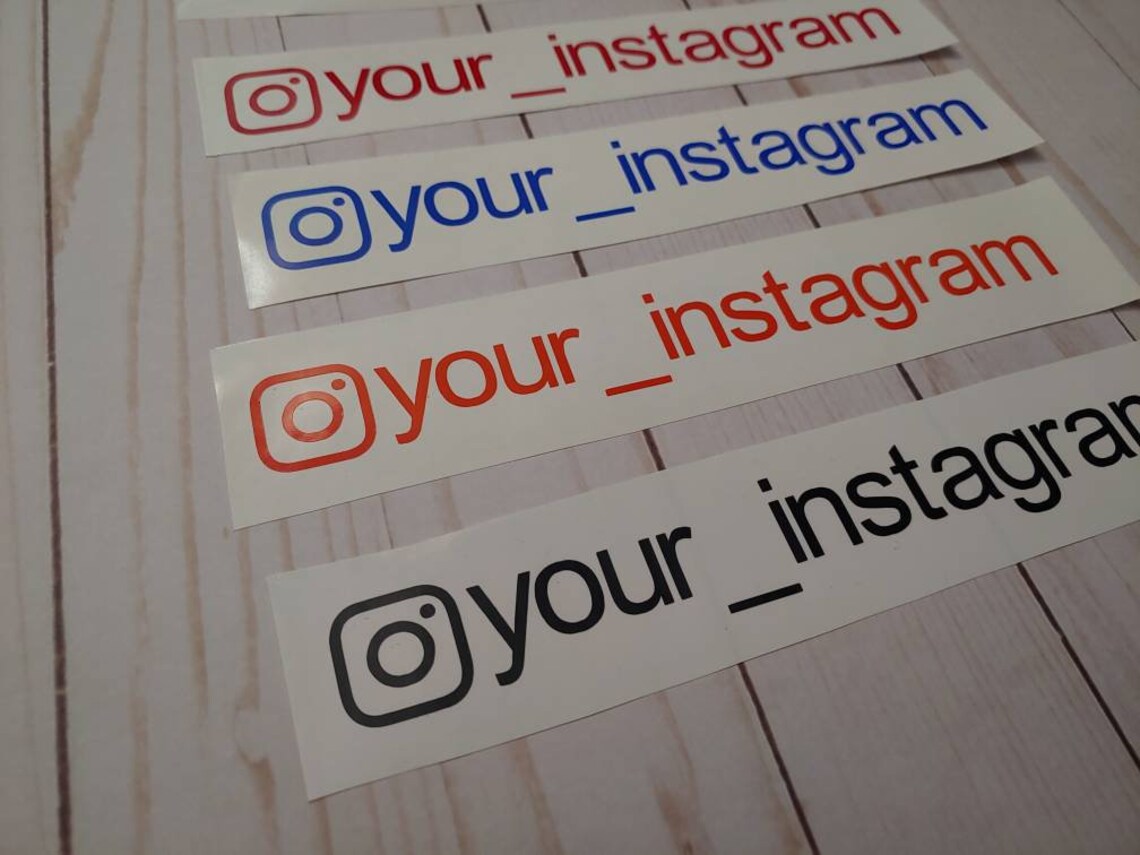 Instagram Car Decal Instagram Decal Car Window Decal | Etsy