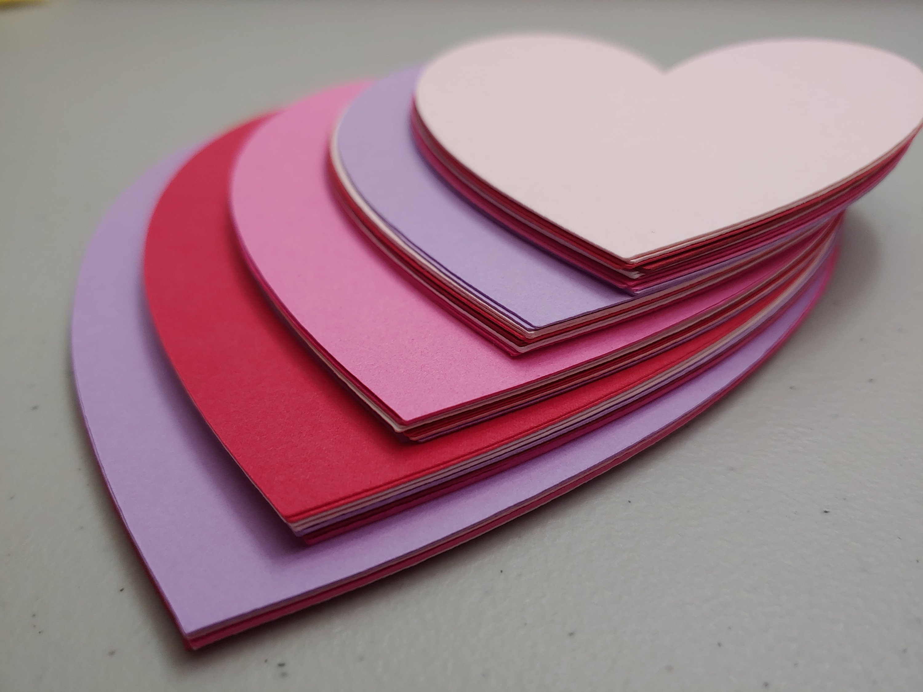 Valentine Heart Cutouts Heart Die Cuts Valentine's Day - Etsy