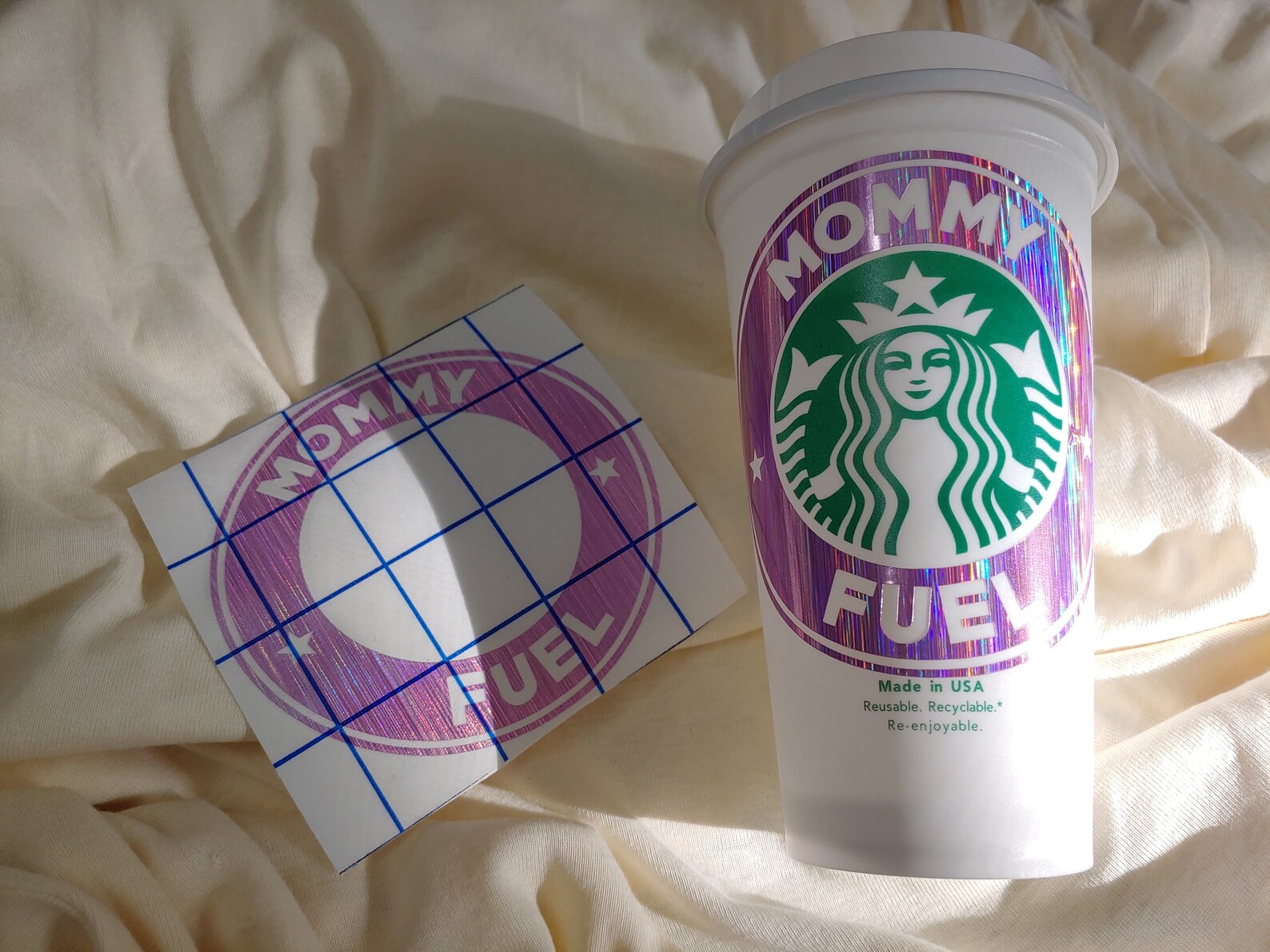 Reusable Plastic Cup Logo Custom Cup Decal Colored Lazer Cup | Etsy