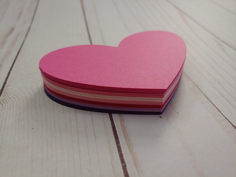 Valentine Heart Cutouts Heart Die Cuts Valentine's Day - Etsy