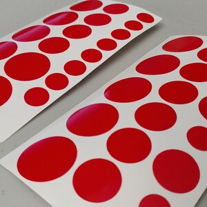 Vinyl Circles, 36 Round Vinyl Cutouts, Circle Stickers, Round Vinyl Die ...
