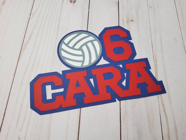 Volleyball Cake Topper - Personalized Volleyball Cake Topper ...