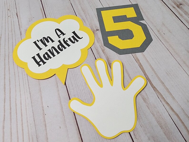 High Five I'm A Handful Centerpiece - I'm A Handful Centerpiece - High ...