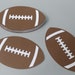 Football Cutouts - 12 Football Die Cuts - Football Party Tags - Sports ...