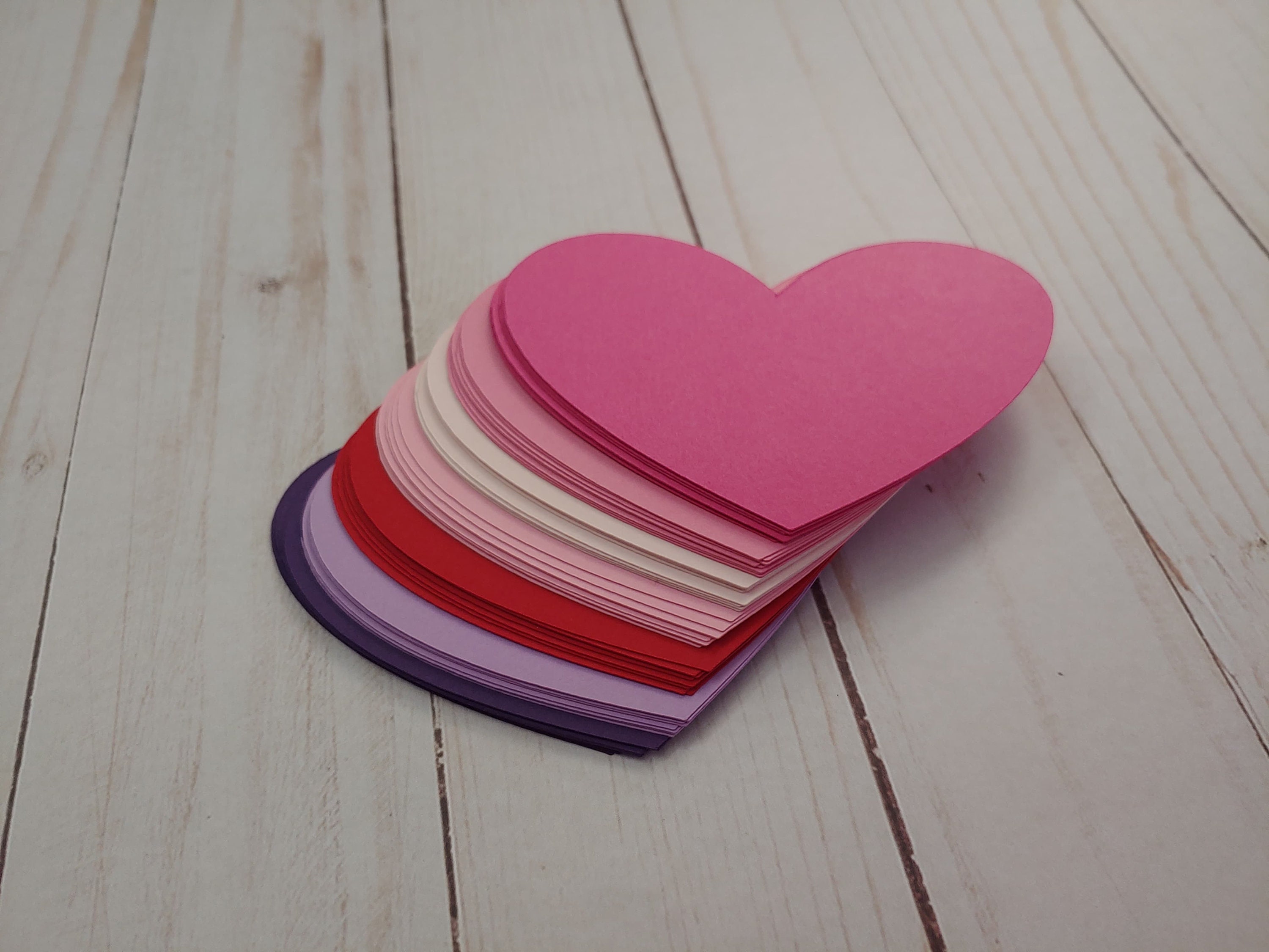 Valentine Heart Cutouts Heart Die Cuts Valentine's Day | Etsy