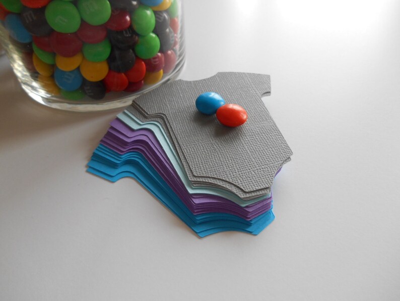 32 Baby Bodysuit Cutouts 3 Inch Cardstock Die Cuts for - Etsy