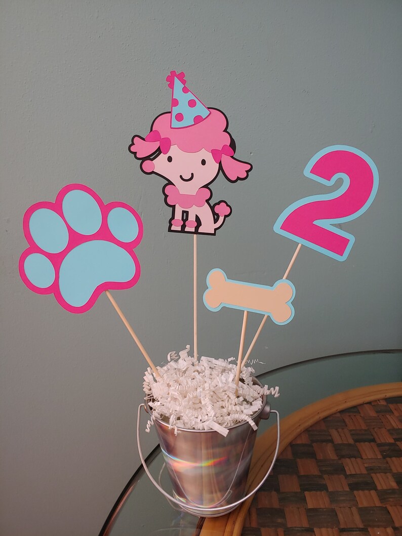 Dog Theme Centerpiece - Dog Birthday Party - Dog Baby Shower - Table ...