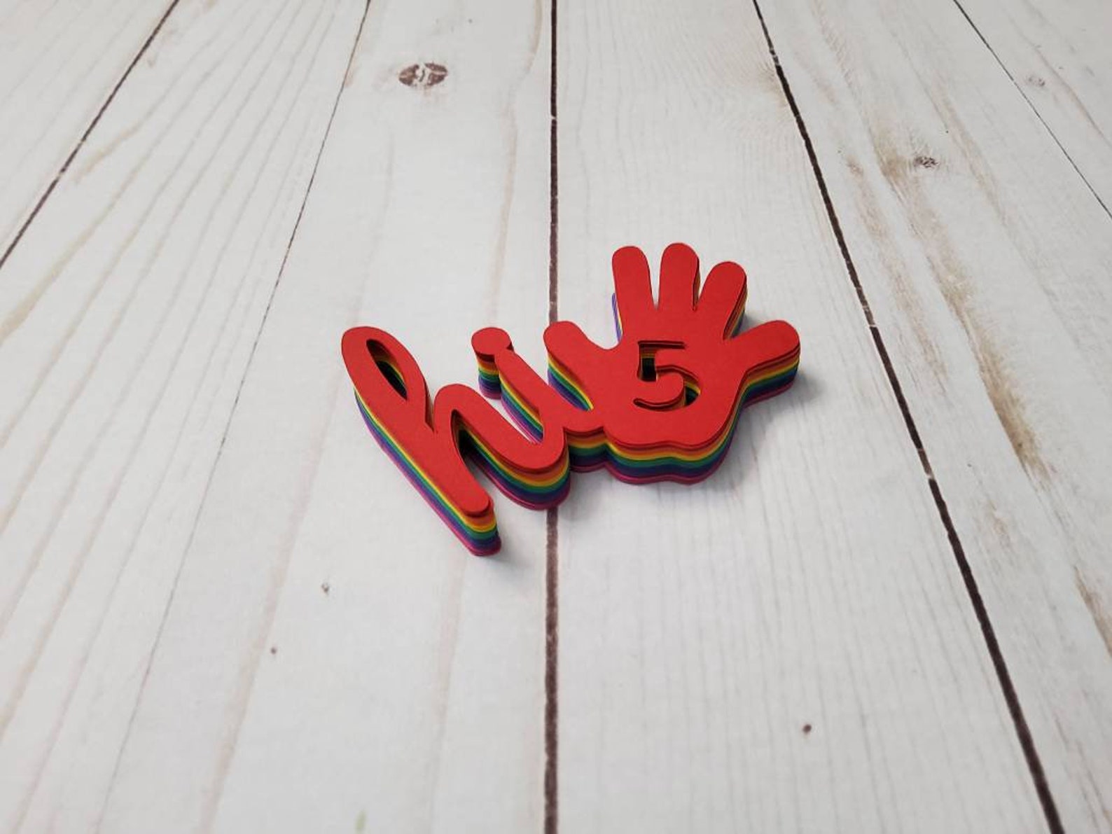 Hi Five Cupcake Toppers Hi Five I'm Five Birthday Party - Etsy