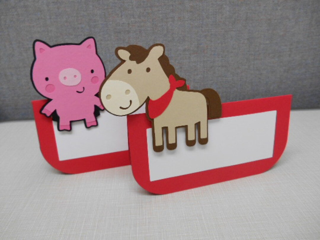 Zoo Animals Food Labels, Farm Animals, Birthday Party Tent Cards, Baby ...