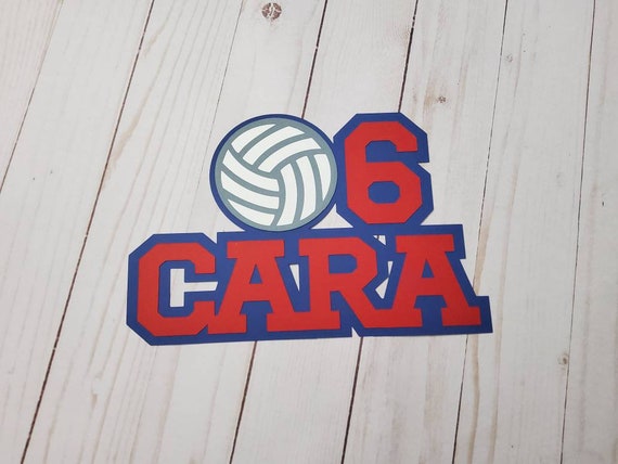 Volleyball Cake Topper Personalized Volleyball Cake Topper | Etsy