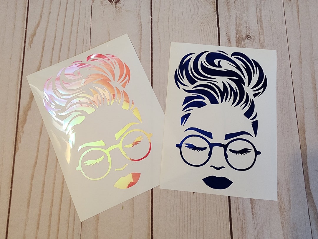 Messy Bun Decal Messy Bun Mom Decal Messy Bun Car Window Decal Etsy