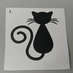 Cat Vinyl Sticker - Cat Vinyl Decal - Cat Sticker - Vinyl Cat Decal ...