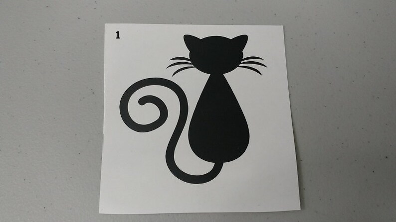 Cat Vinyl Sticker Cat Vinyl Decal Cat Sticker Vinyl Cat - Etsy