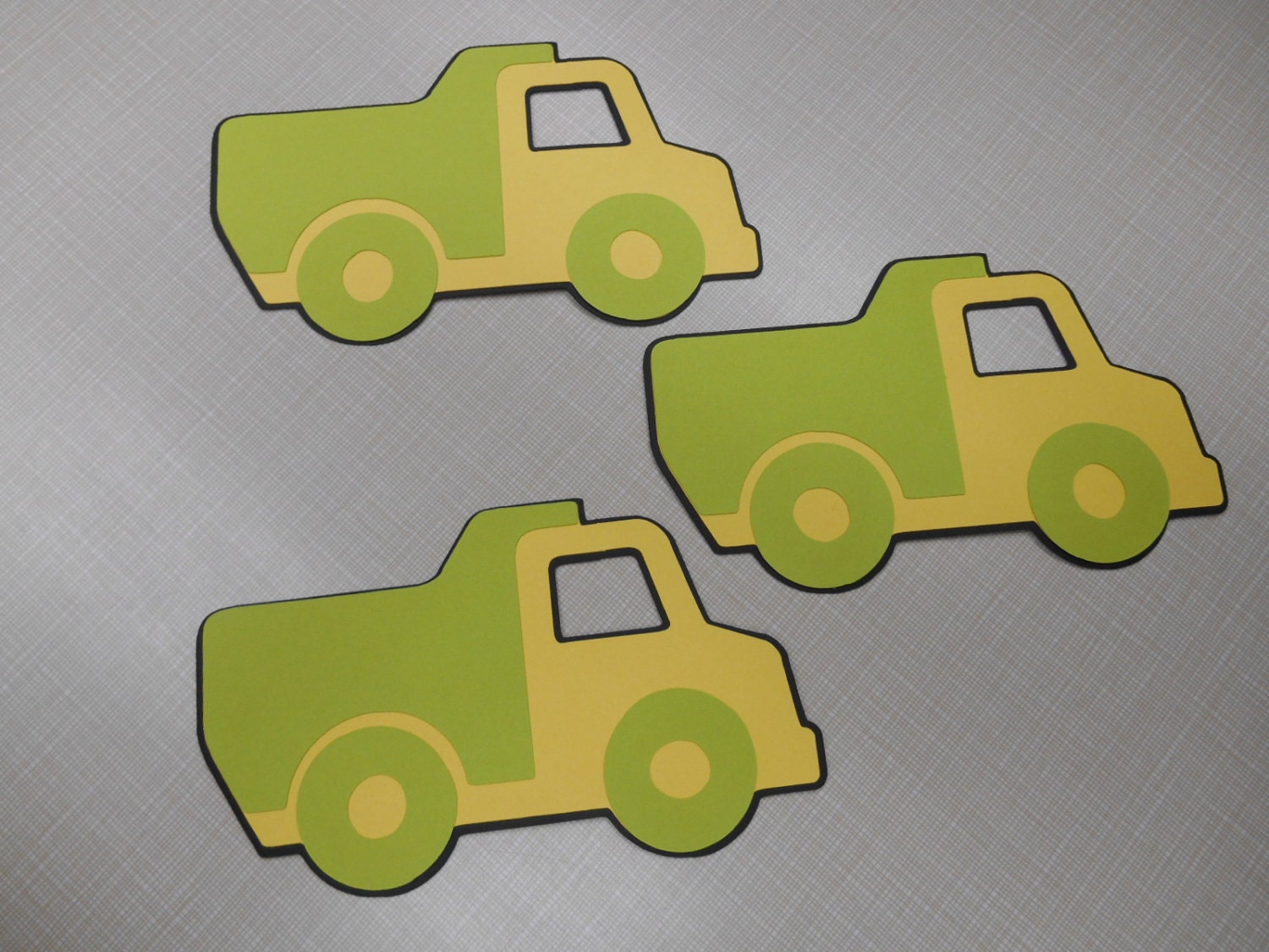 Dump Truck Cutouts Truck Cardstock Die Cuts Cupcake | Etsy